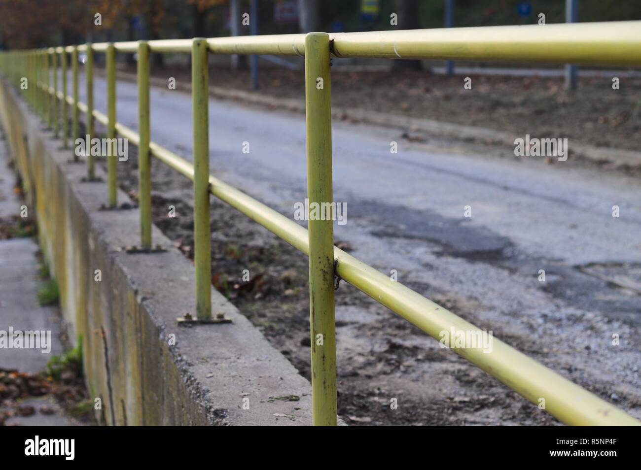 Railing on the street - Perspective view (Pesaro, taly, Europe Stock ...
