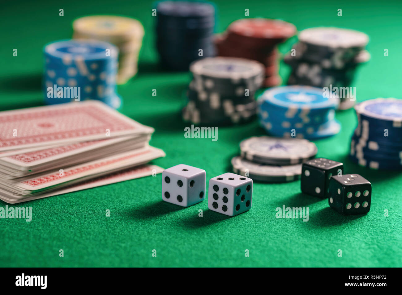 Piles of poker chips hi-res stock photography and images - Alamy