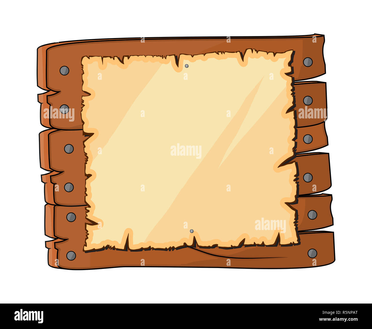 Wooden plaque sign with paper vector symbol icon design. Beautiful ...