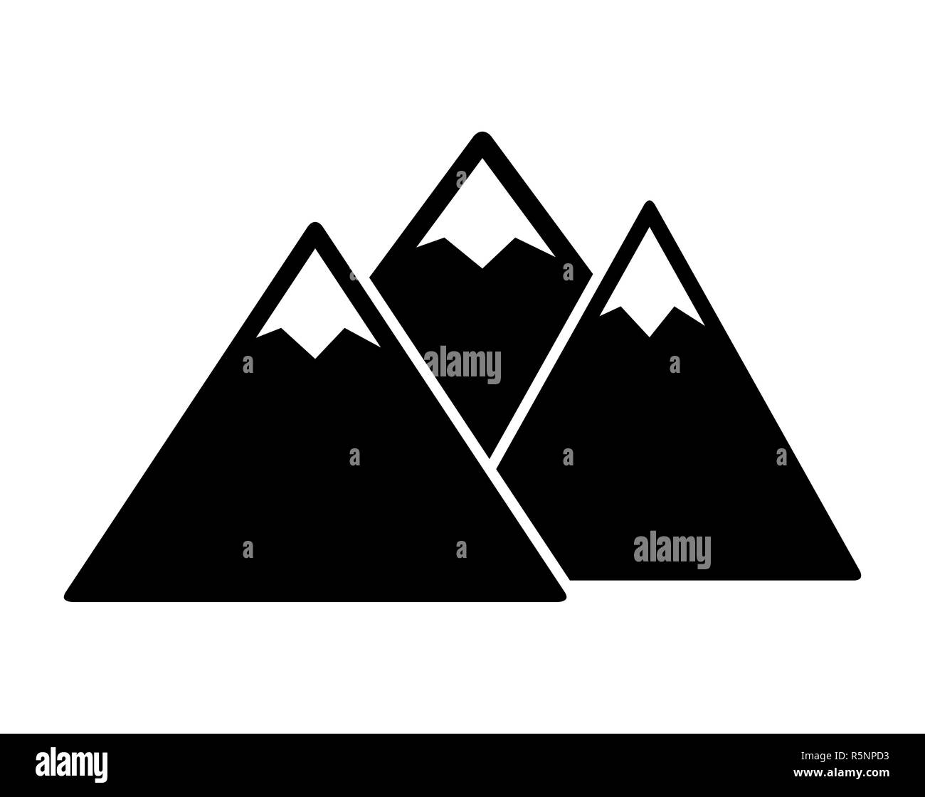 mountains silhouette vector symbol icon design. Beautiful illustration ...