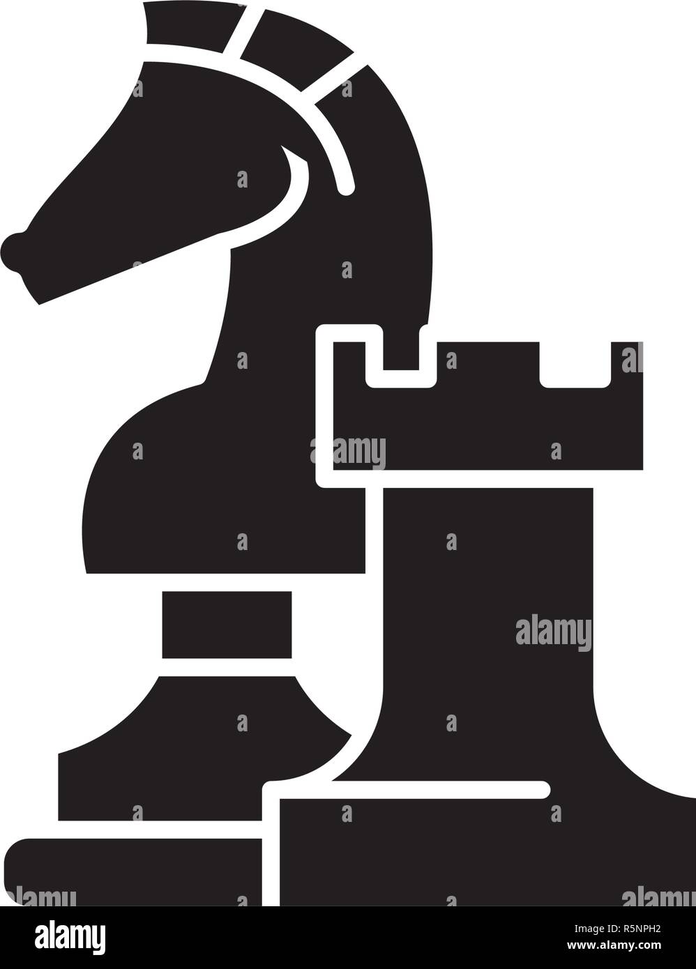 Business games black icon, vector sign on isolated background. Business ...