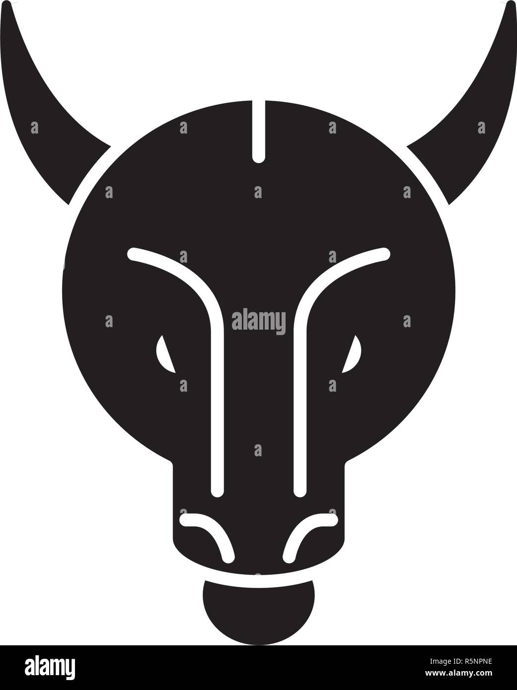 Bullish trend black icon, vector sign on isolated background. Bullish ...