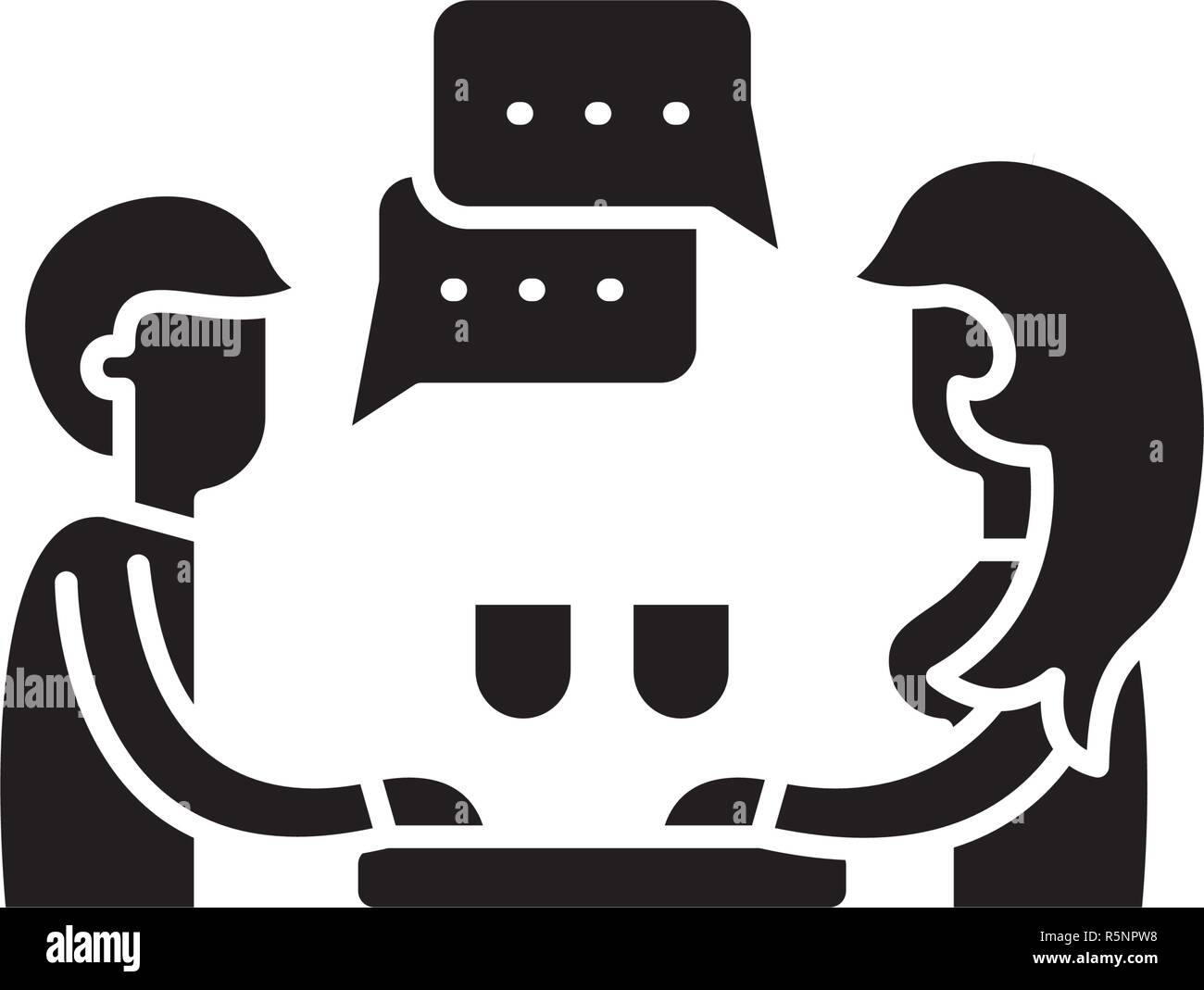 Date black icon, vector sign on isolated background. Date concept ...