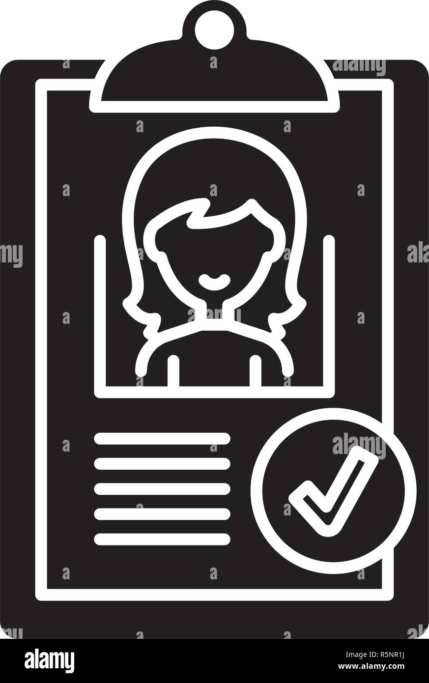 Status approved black icon, vector sign on isolated background. Status ...