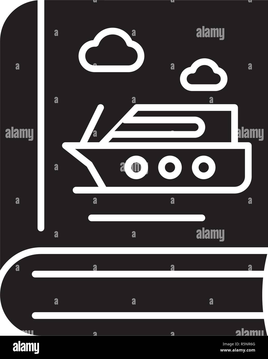 Guide black icon, vector sign on isolated background. Guide concept ...