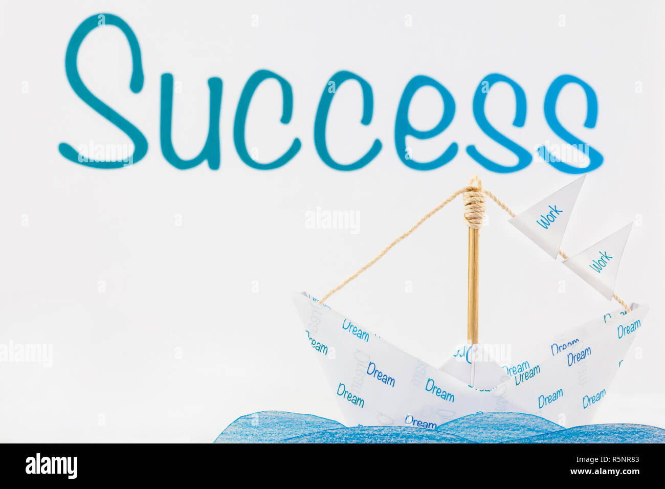 Origami boat: The recipe for success Stock Photo - Alamy