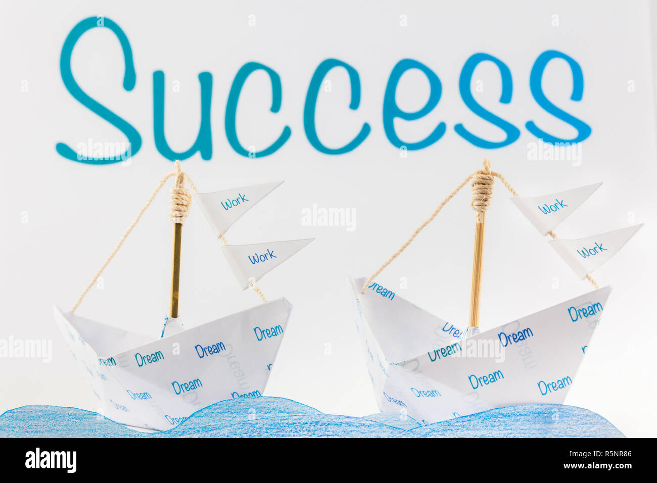 Origami boat: The recipe for success Stock Photo - Alamy