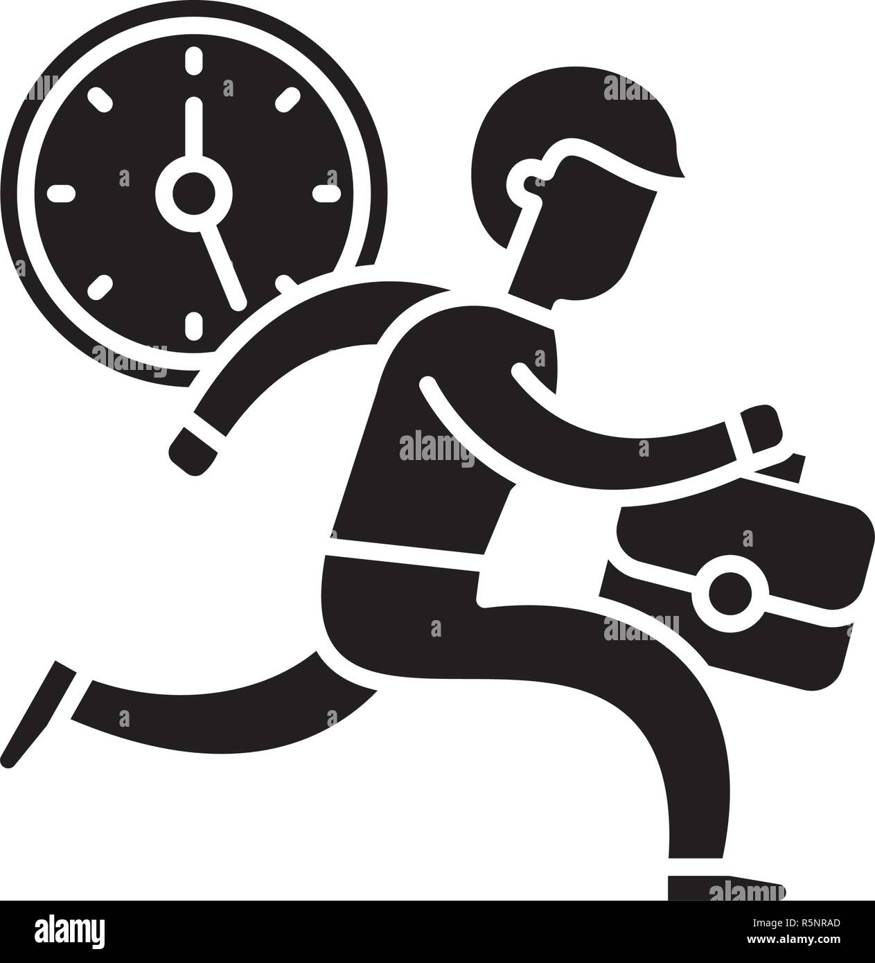 Time management black icon, vector sign on isolated background. Time ... Time management black icon, vector sign on isolated background. Time ...