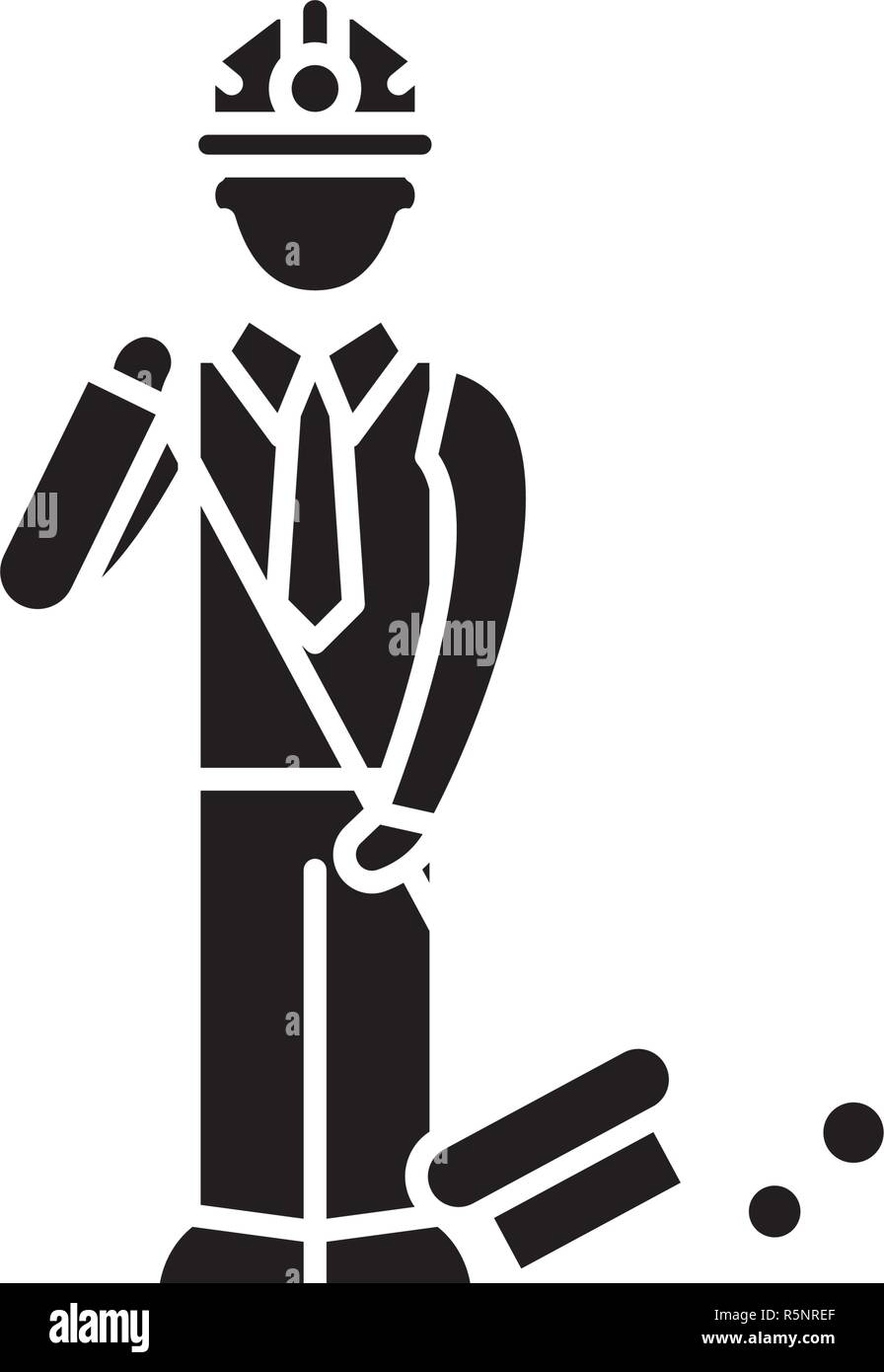 Garbage collection black icon, vector sign on isolated background ...