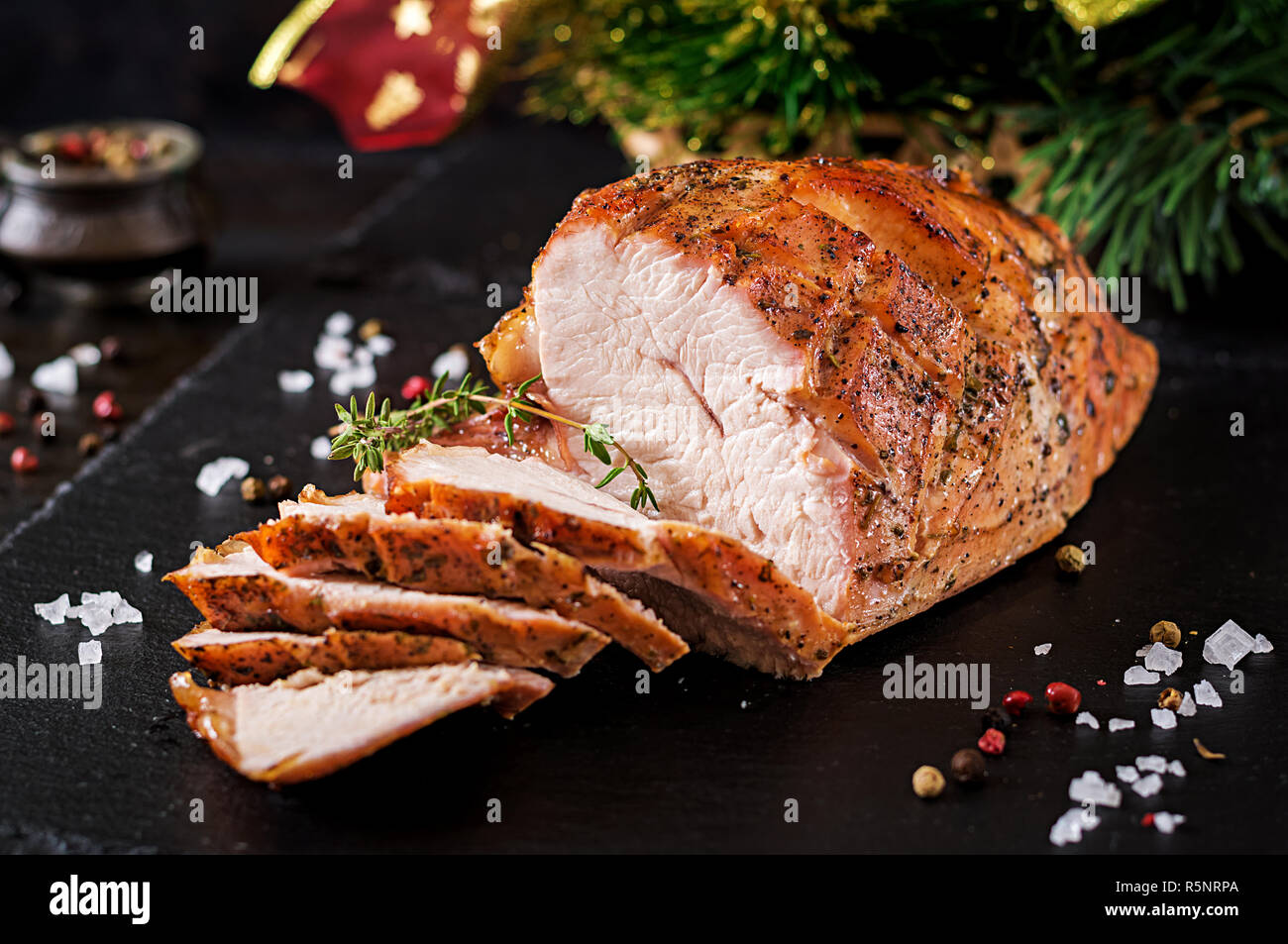 Christmas ham hi-res stock photography and images - Alamy
