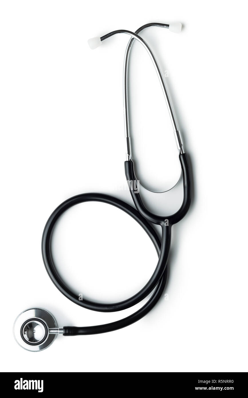 Black medical stethoscope Stock Photo - Alamy