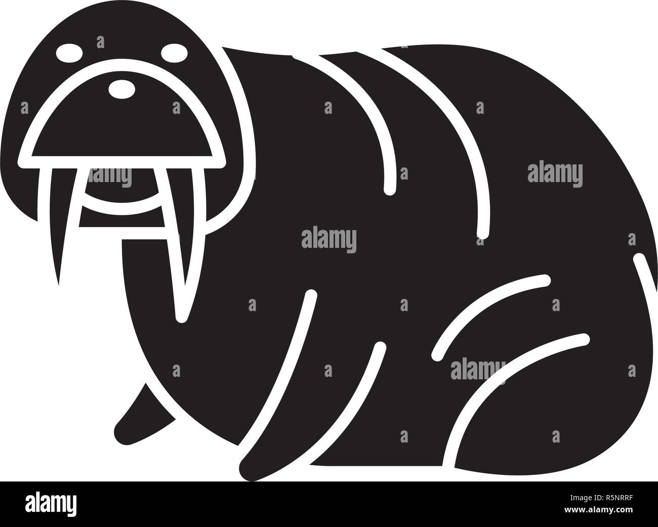 Seal black icon, vector sign on isolated background. Seal concept ...