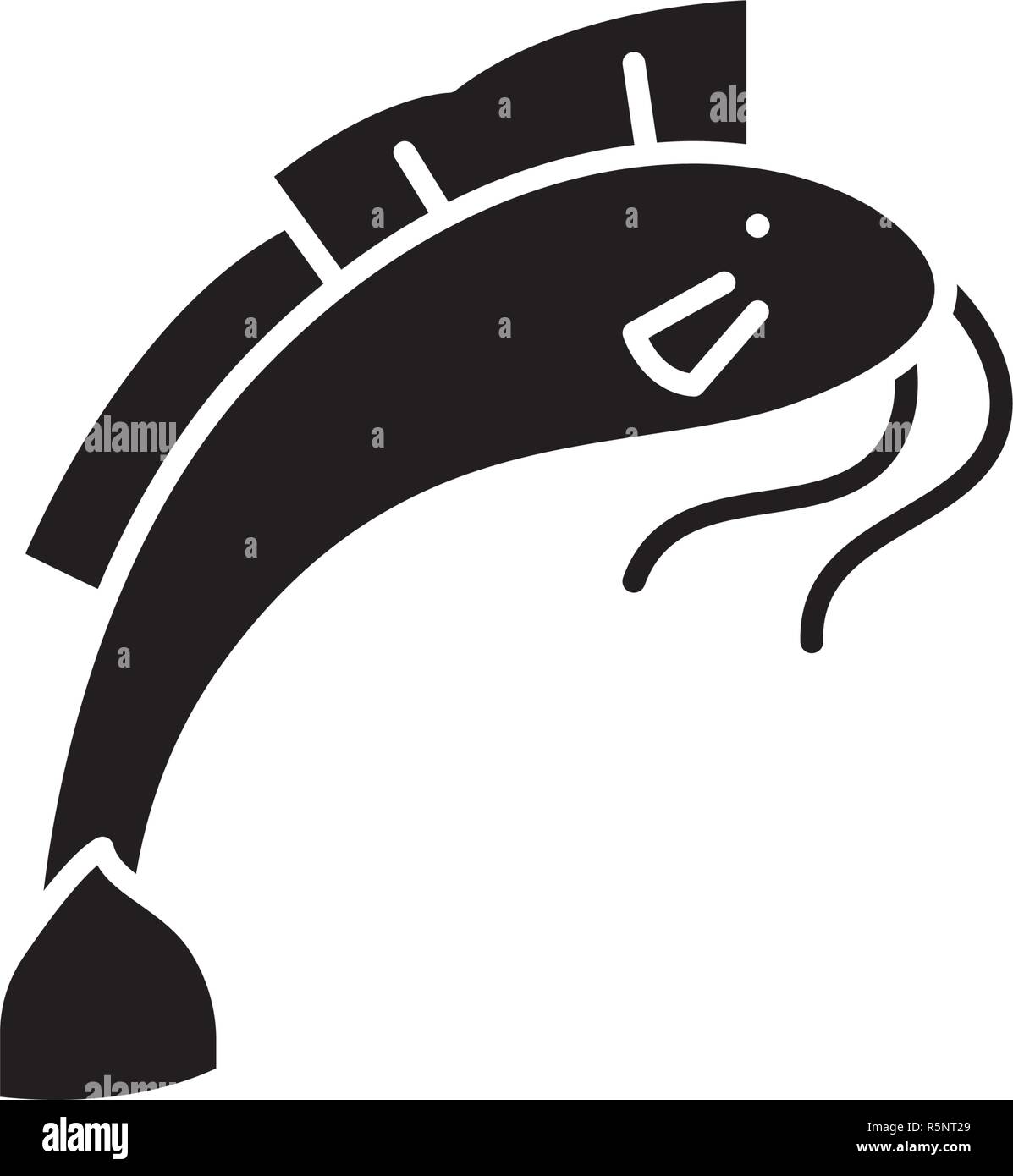 Som black icon, vector sign on isolated background. Som concept symbol ...