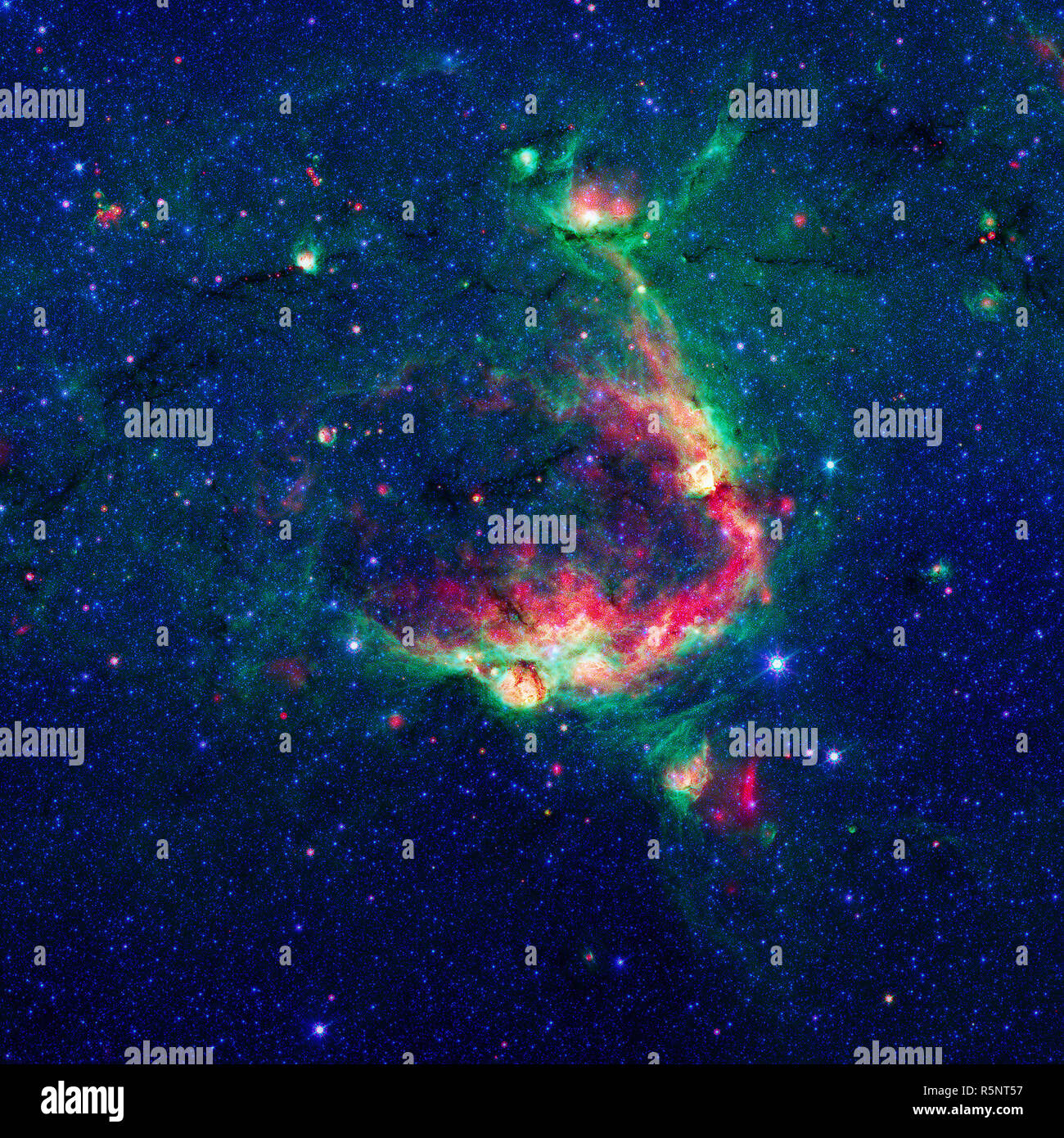 Infrared image a hierarchical bubble structure Stock Photo - Alamy