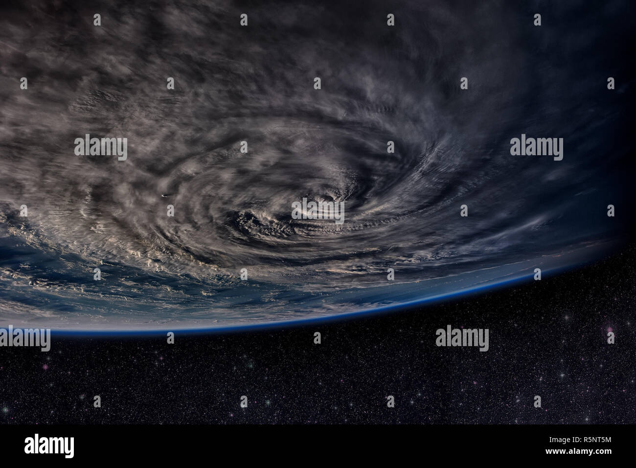 Typhoon over planet Earth - satellite photo Stock Photo - Alamy
