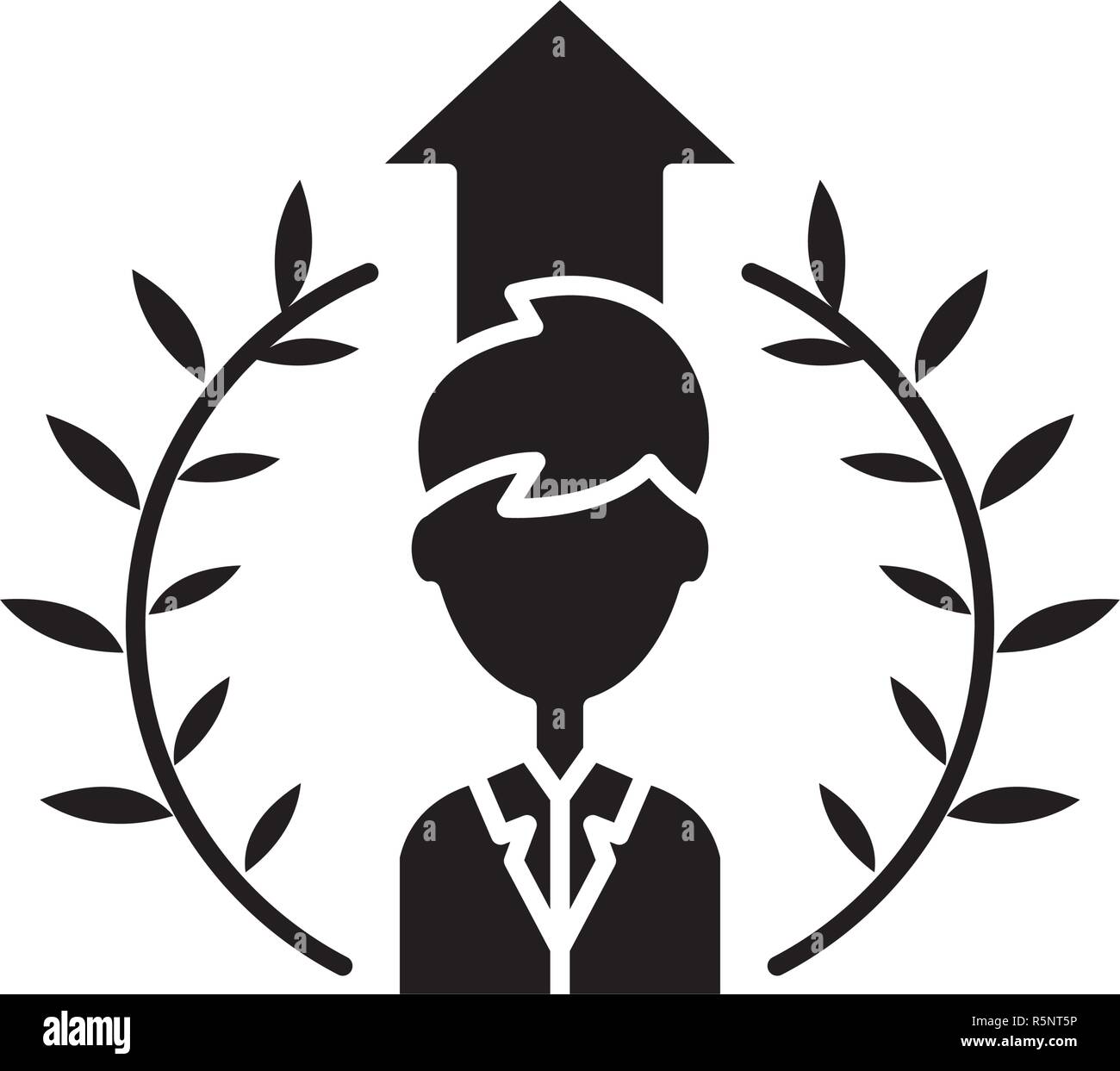 Hall of fame black icon, vector sign on isolated background. Hall of ...