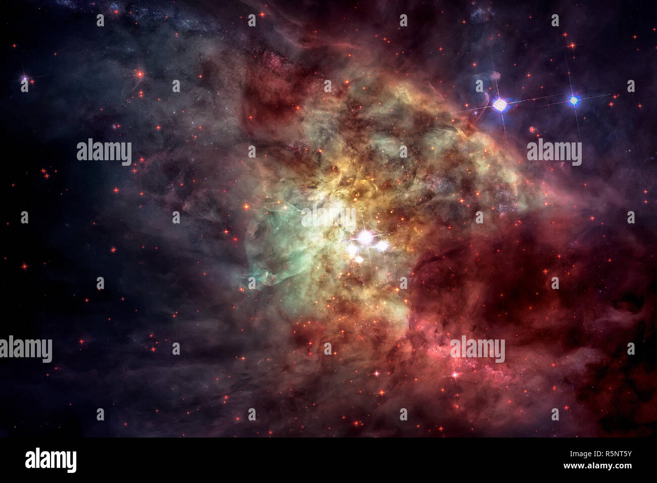 Galaxy in universe. Elements of this Image Furnished by NASA Stock ...