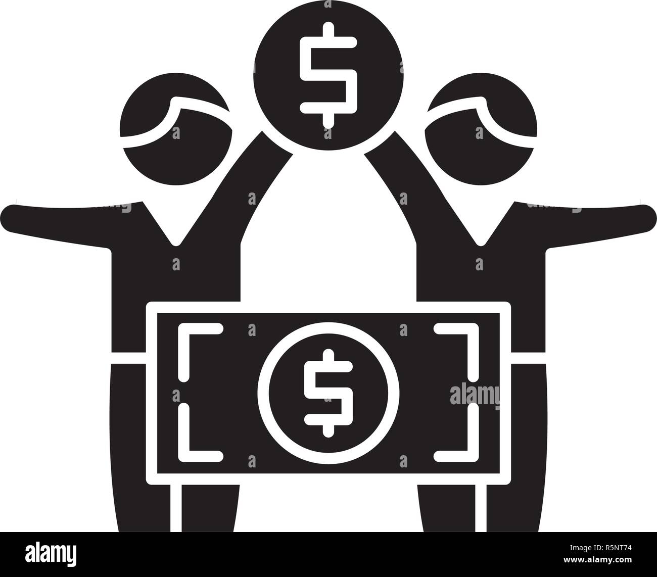 Financial pyramide black icon, vector sign on isolated background. Financial pyramide concept ...