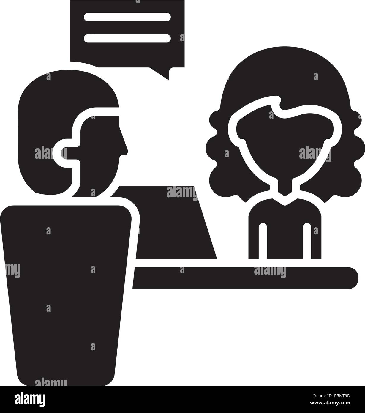 Director's orders black icon, vector sign on isolated background ...