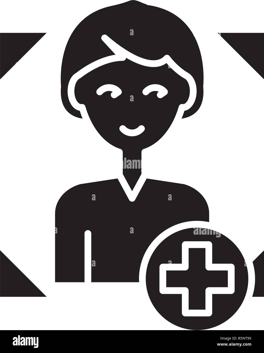 Add user black icon, vector sign on isolated background. Add user ...