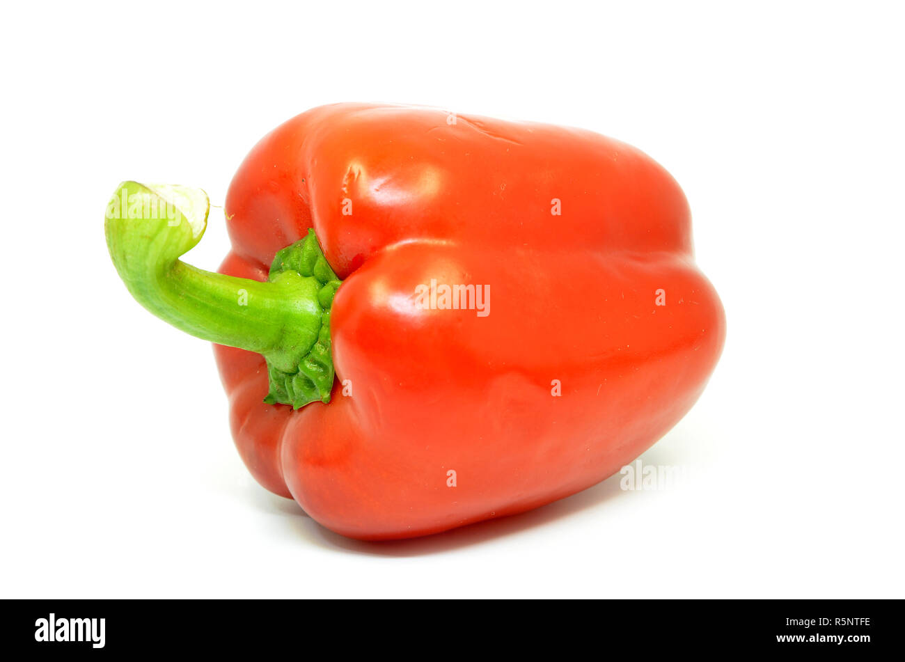 Single red pepper Stock Photo - Alamy