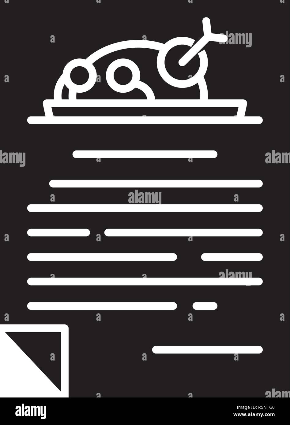Fried chicken menu black icon, vector sign on isolated background ...