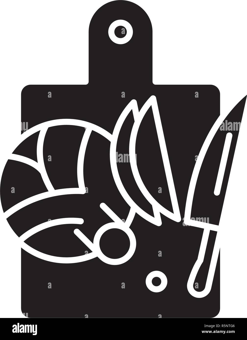 Cutting vegetables black icon, vector sign on isolated background ...