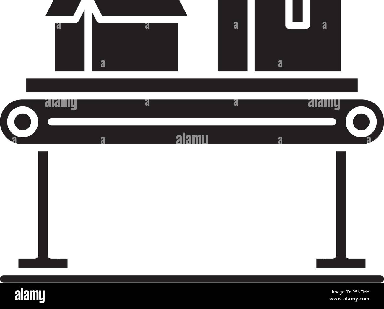 Conveyor belt factory industry icon hi-res stock photography and images ...