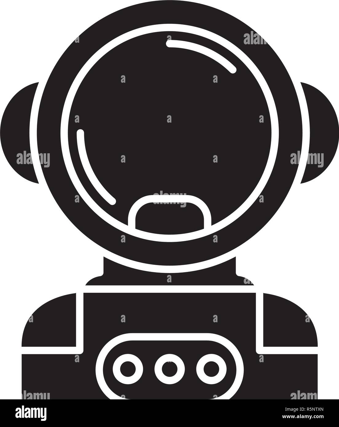 Cosmonaut in space black icon, vector sign on isolated background ... Cosmonaut in space black icon, vector sign on isolated background ...