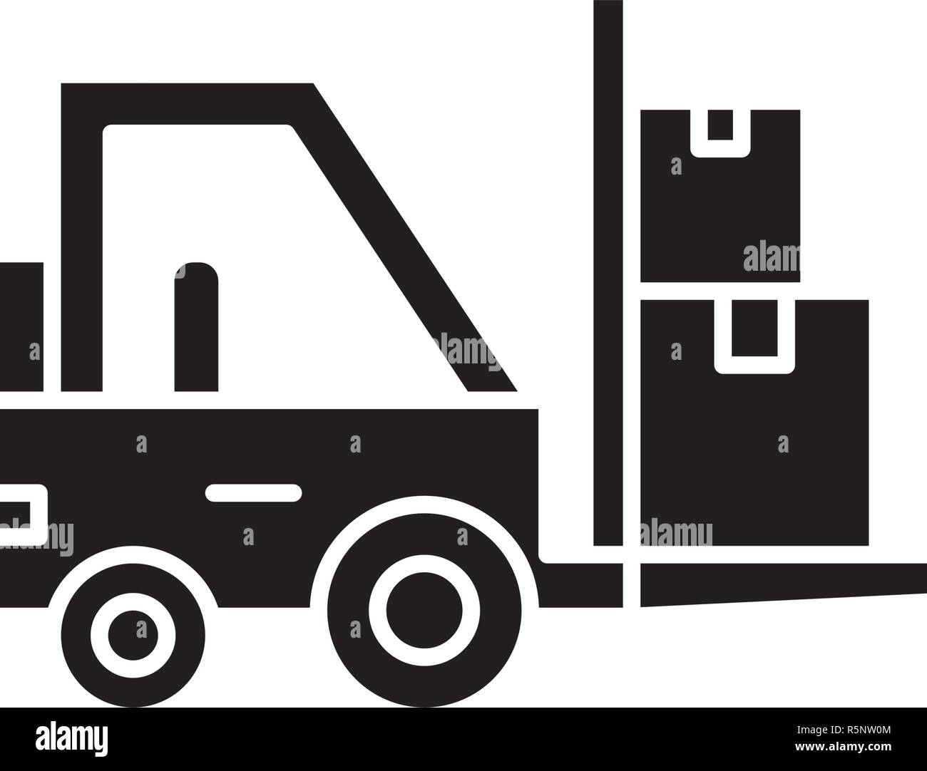 Loader in stock black icon, vector sign on isolated background. Loader ...