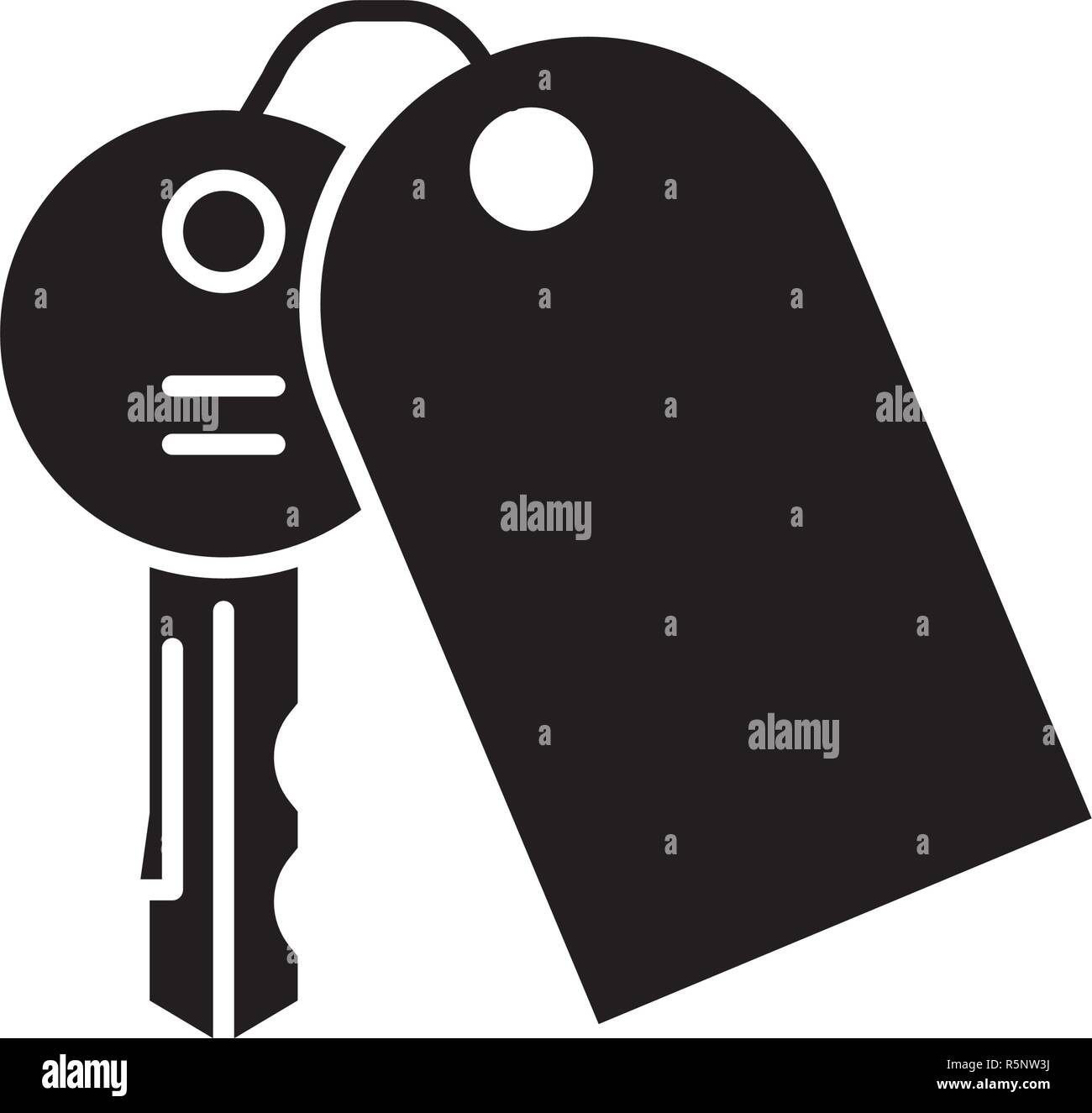 House keys black icon, vector sign on isolated background. House keys ...