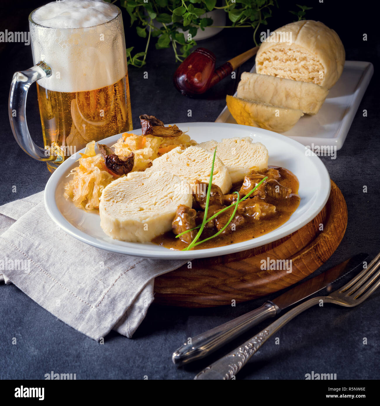 Prague dumpling hi-res stock photography and images - Alamy