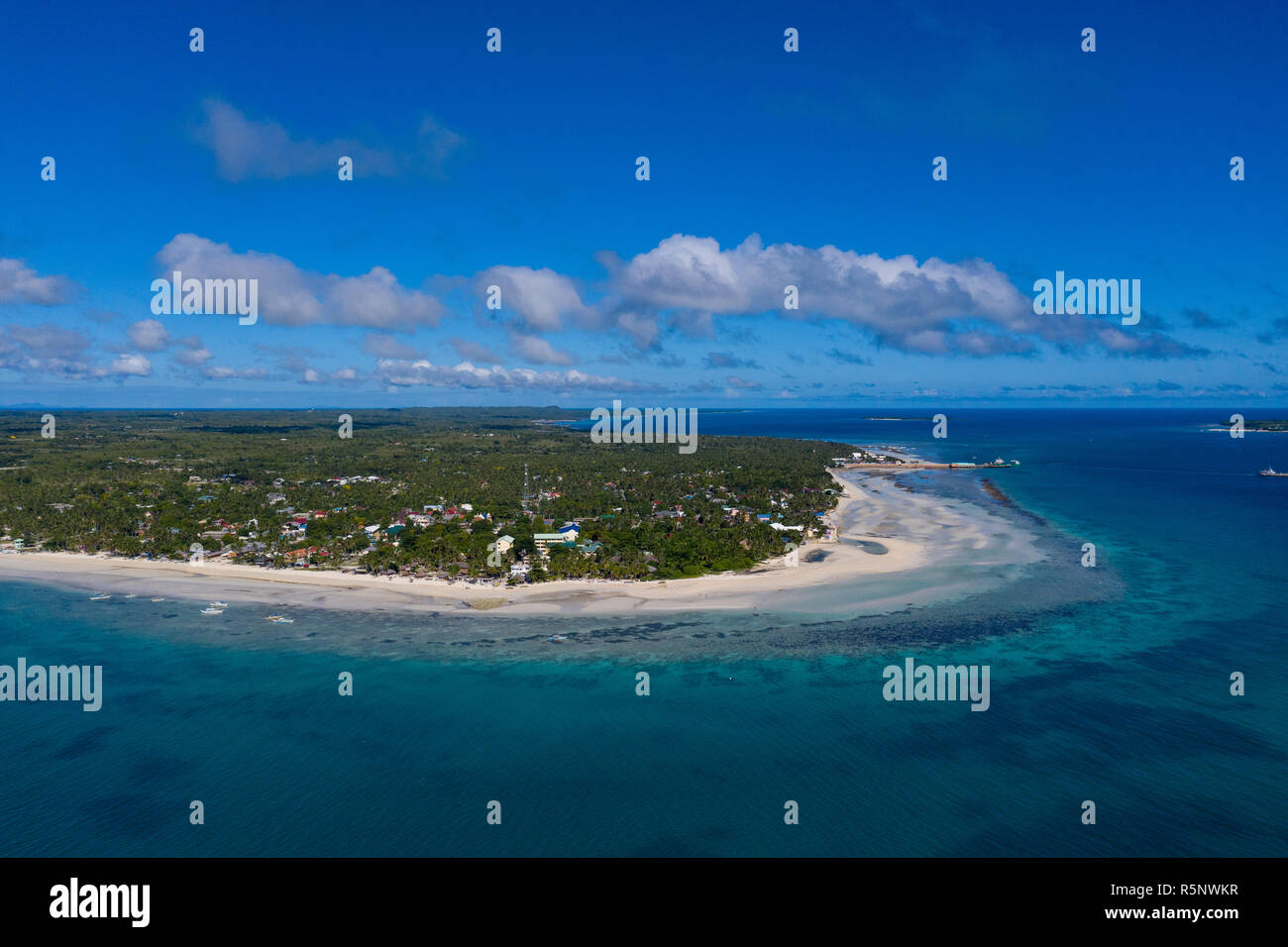Aerial view of Santa Fe Beach,Bantayan Island,Cebu,Philippines Stock ...
