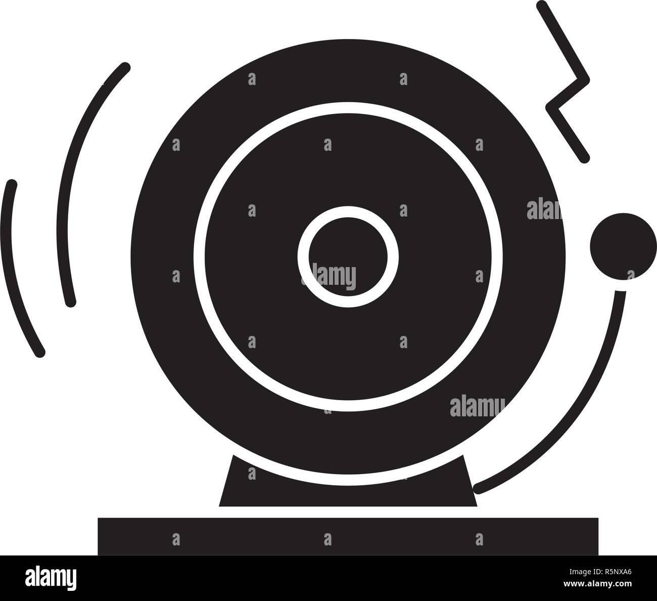 Distress black icon, vector sign on isolated background. Distress ...