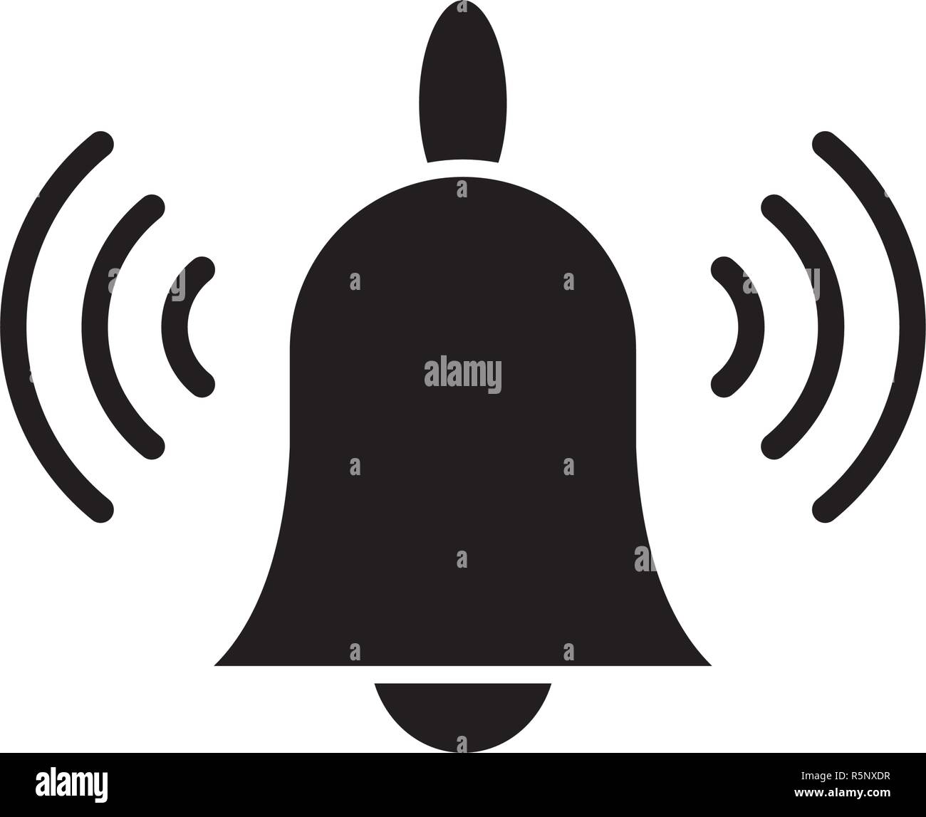 Signaling black icon, vector sign on isolated background. Signaling ...