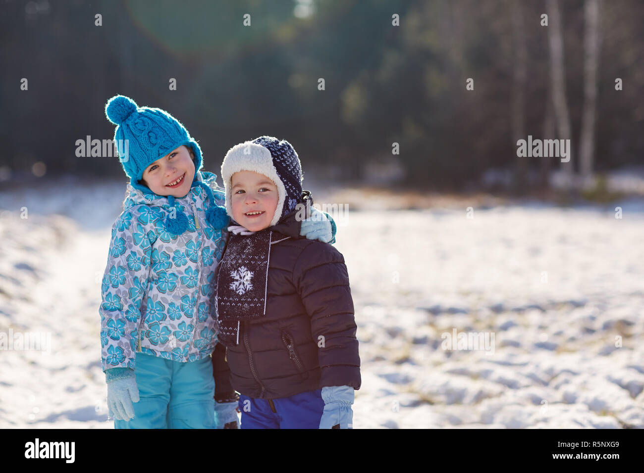 Keeping each other warm Stock Photo - Alamy