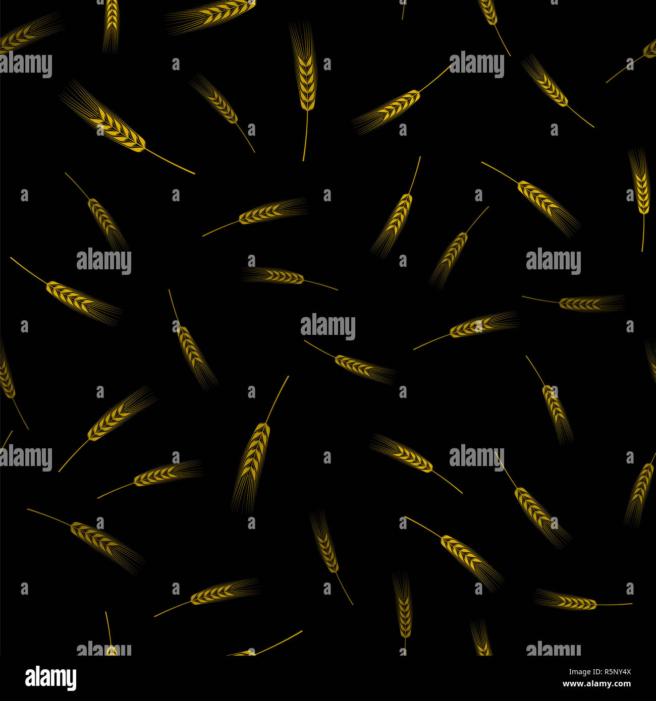 Seamless Wheat Pattern Stock Photo - Alamy
