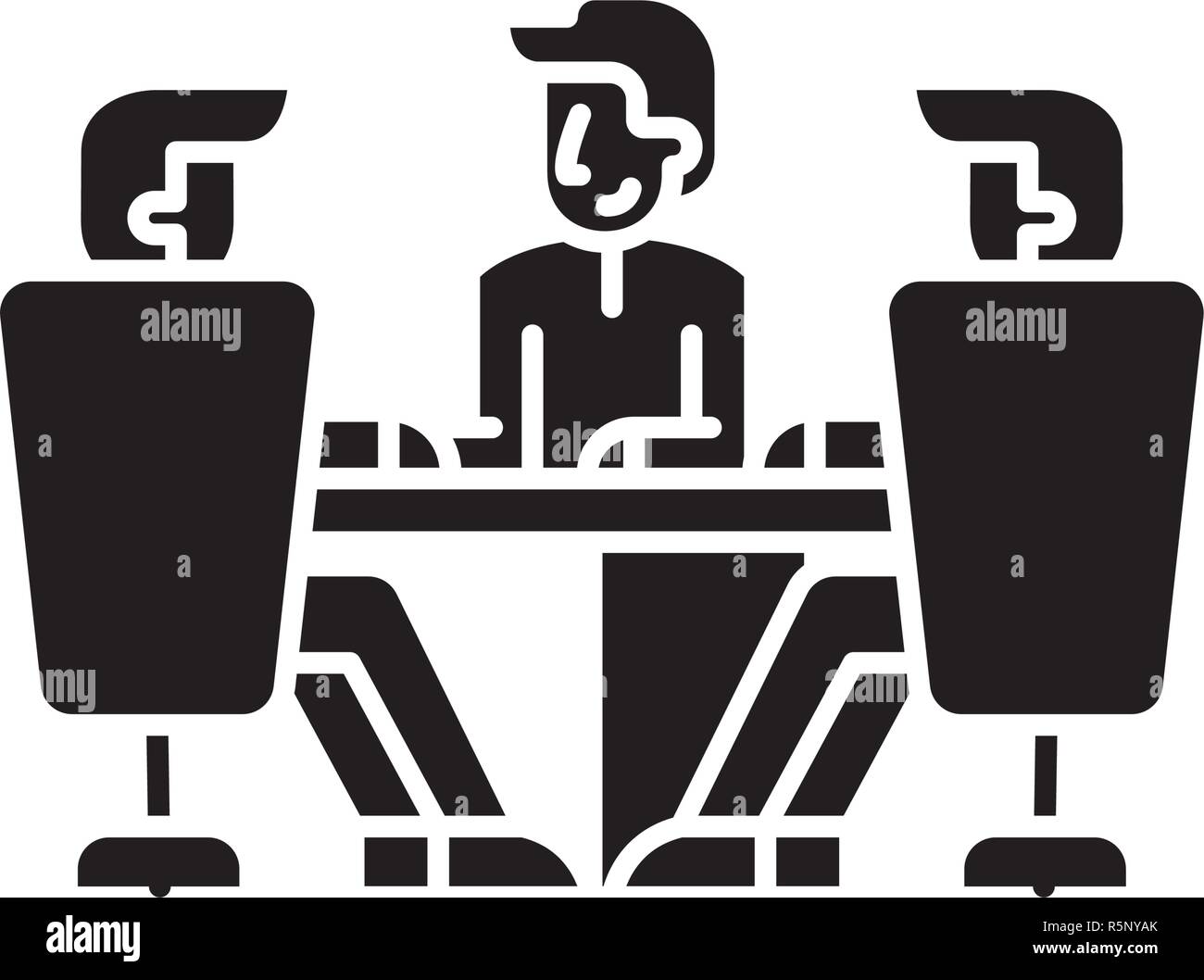 Boardroom table Stock Vector Images - Alamy