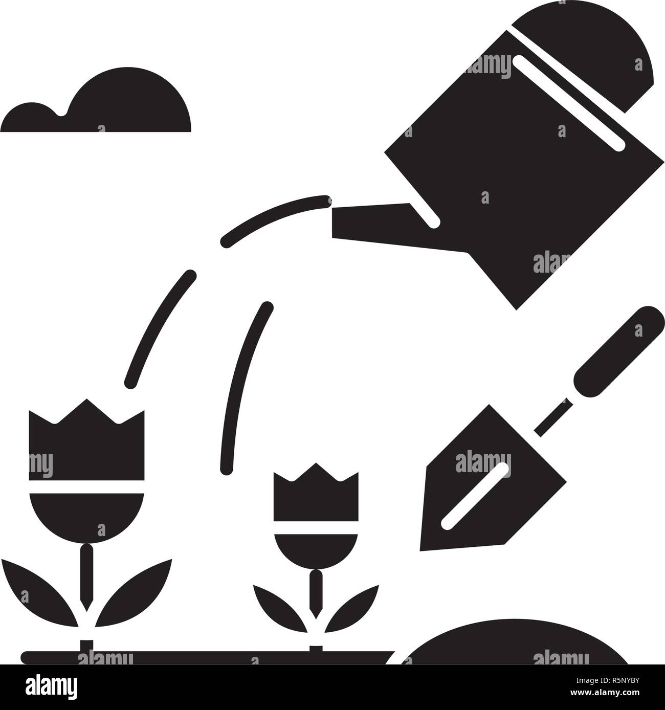 Farmland black icon, vector sign on isolated background. Farmland ...