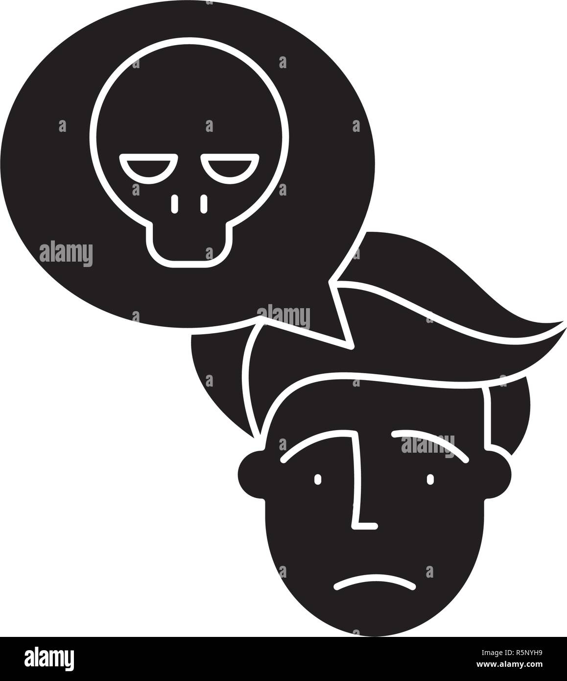 Cartoon red scare Stock Vector Images - Alamy