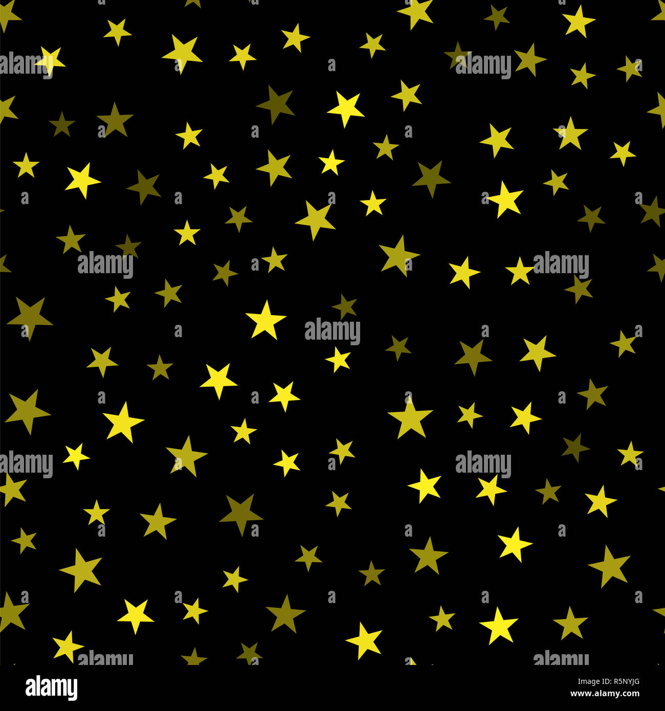 Yellow Star Seamless Pattern Stock Photo - Alamy