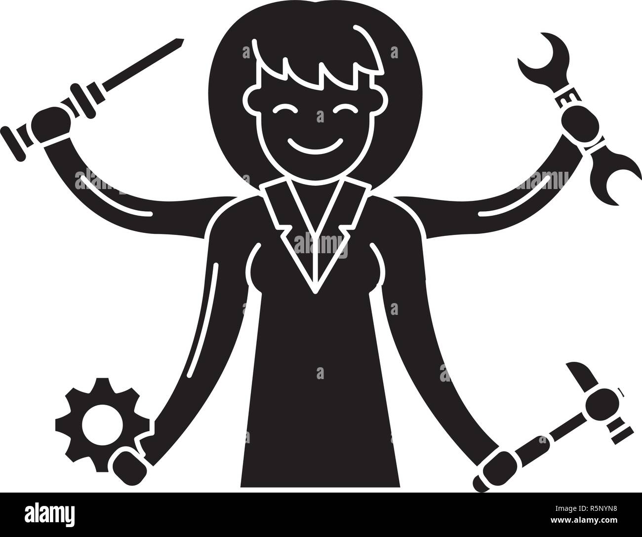 Multitasking Stock Vector Images - Alamy