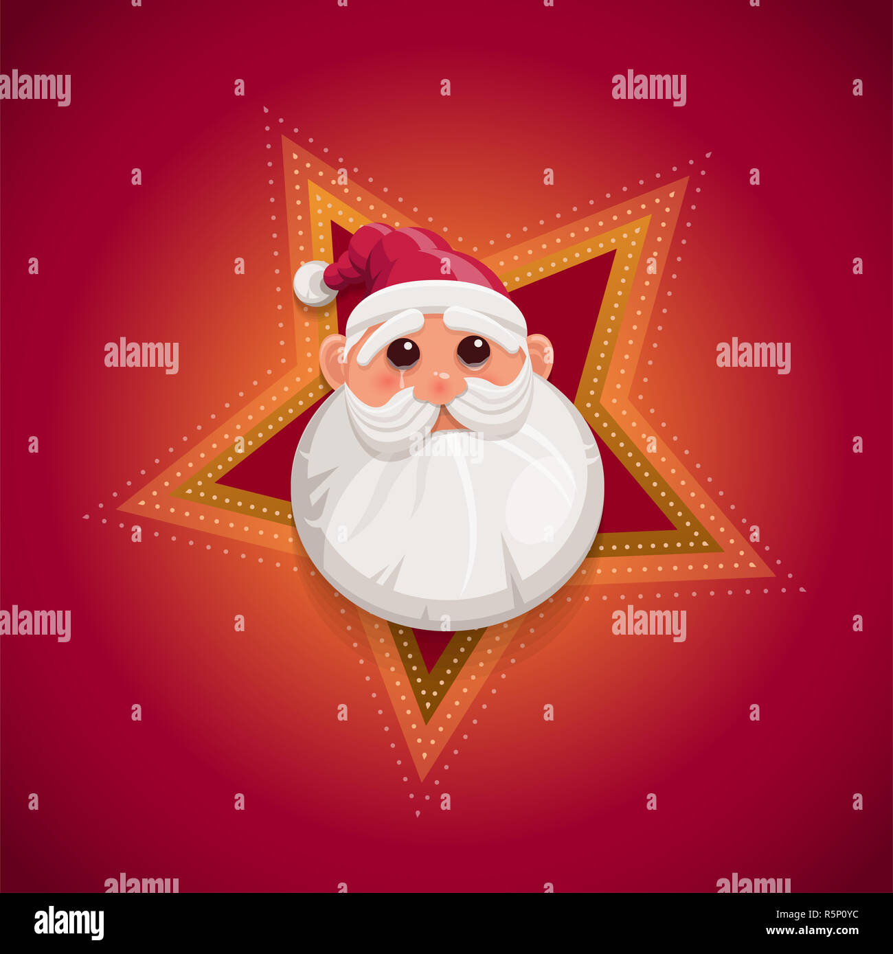 Cartoon Santa Claus Crying Stock Photo - Alamy