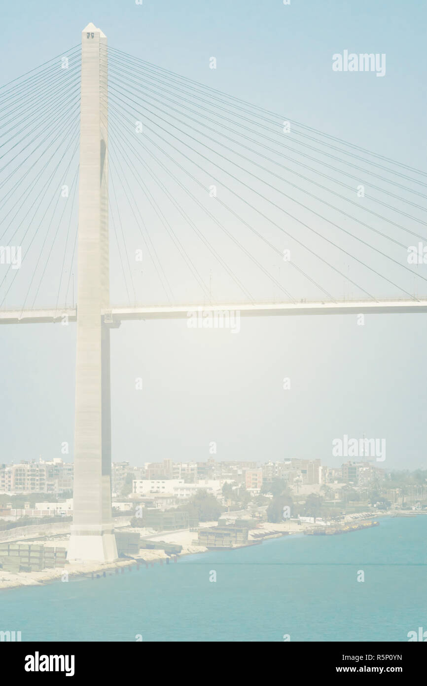 Suez canal peace bridge hi-res stock photography and images - Alamy