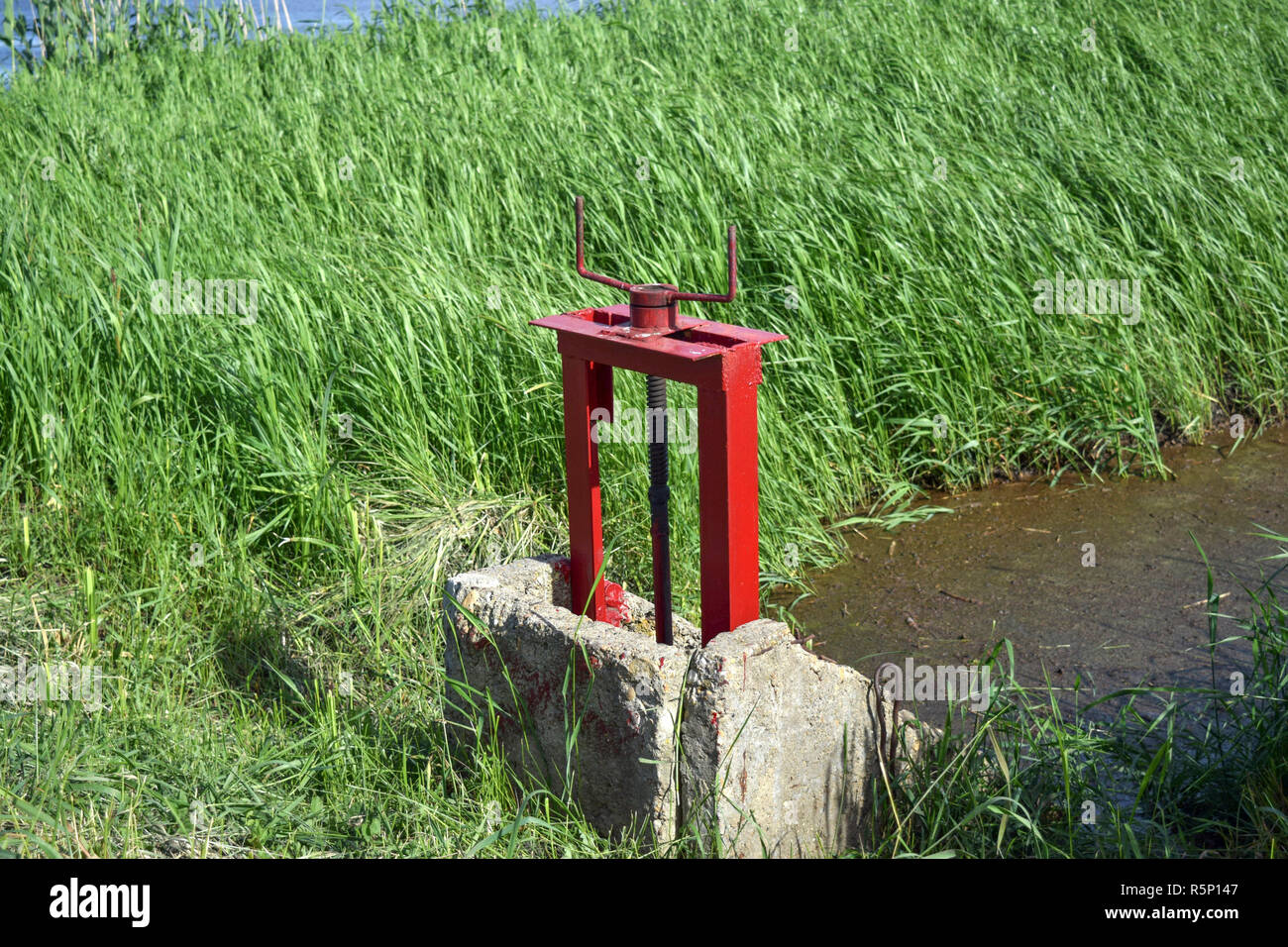 The channel lock gate Stock Photo - Alamy