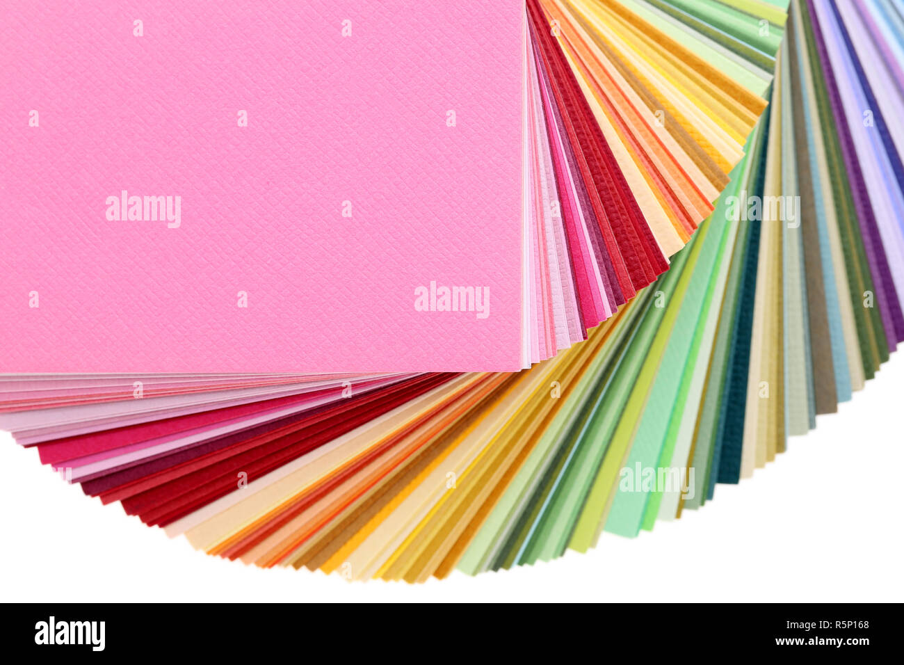 Color swatches book, rainbow sample color catalog Stock Photo - Alamy