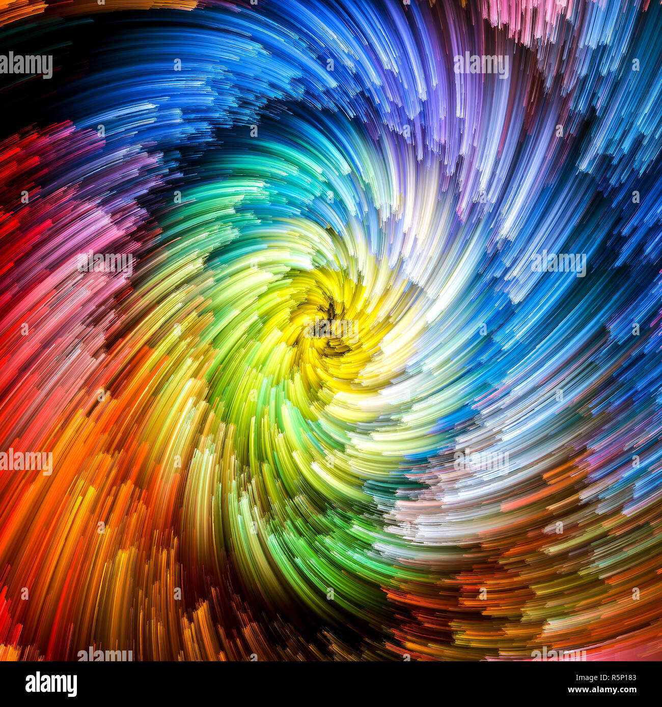 Virtual Vibrant Vortex Stock Photo - Alamy