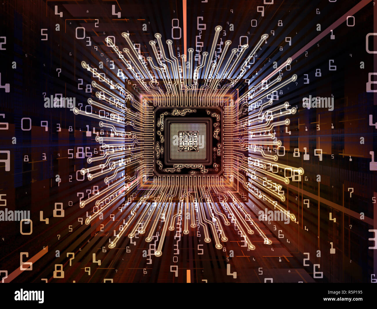 Reality of Digital Processor Stock Photo - Alamy