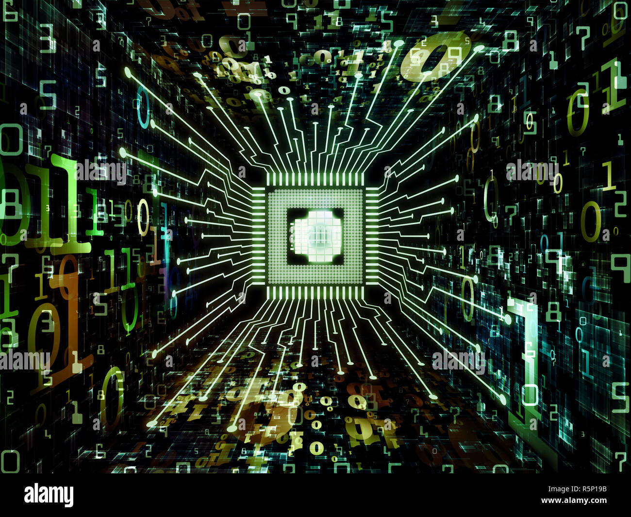 Vision of Computer CPU Stock Photo - Alamy