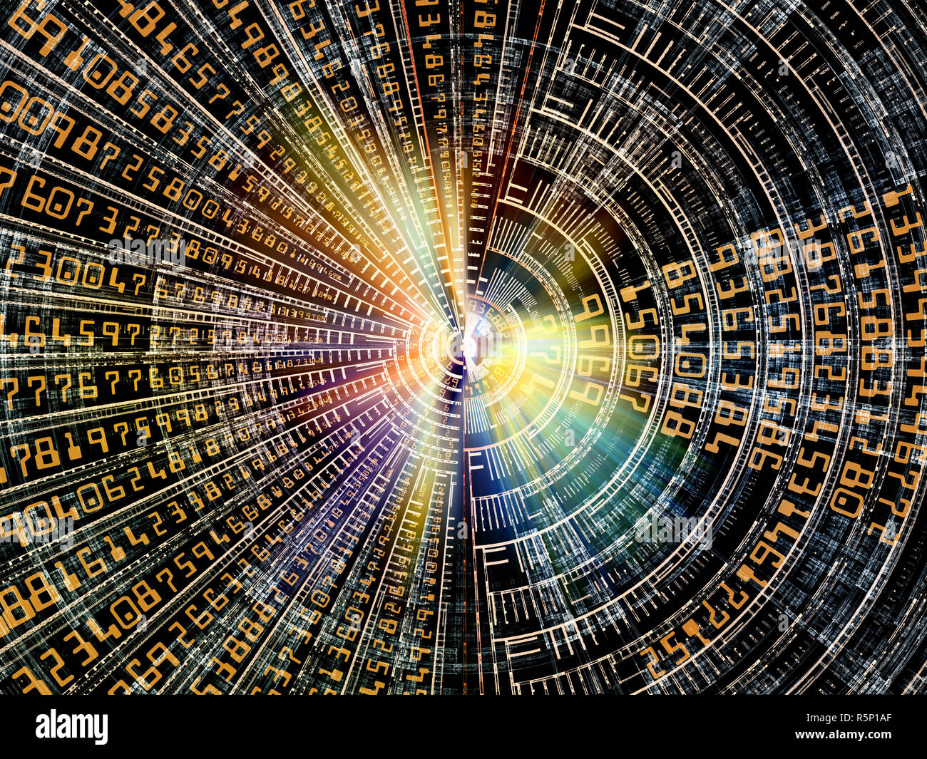 Working World of Numbers Stock Photo - Alamy